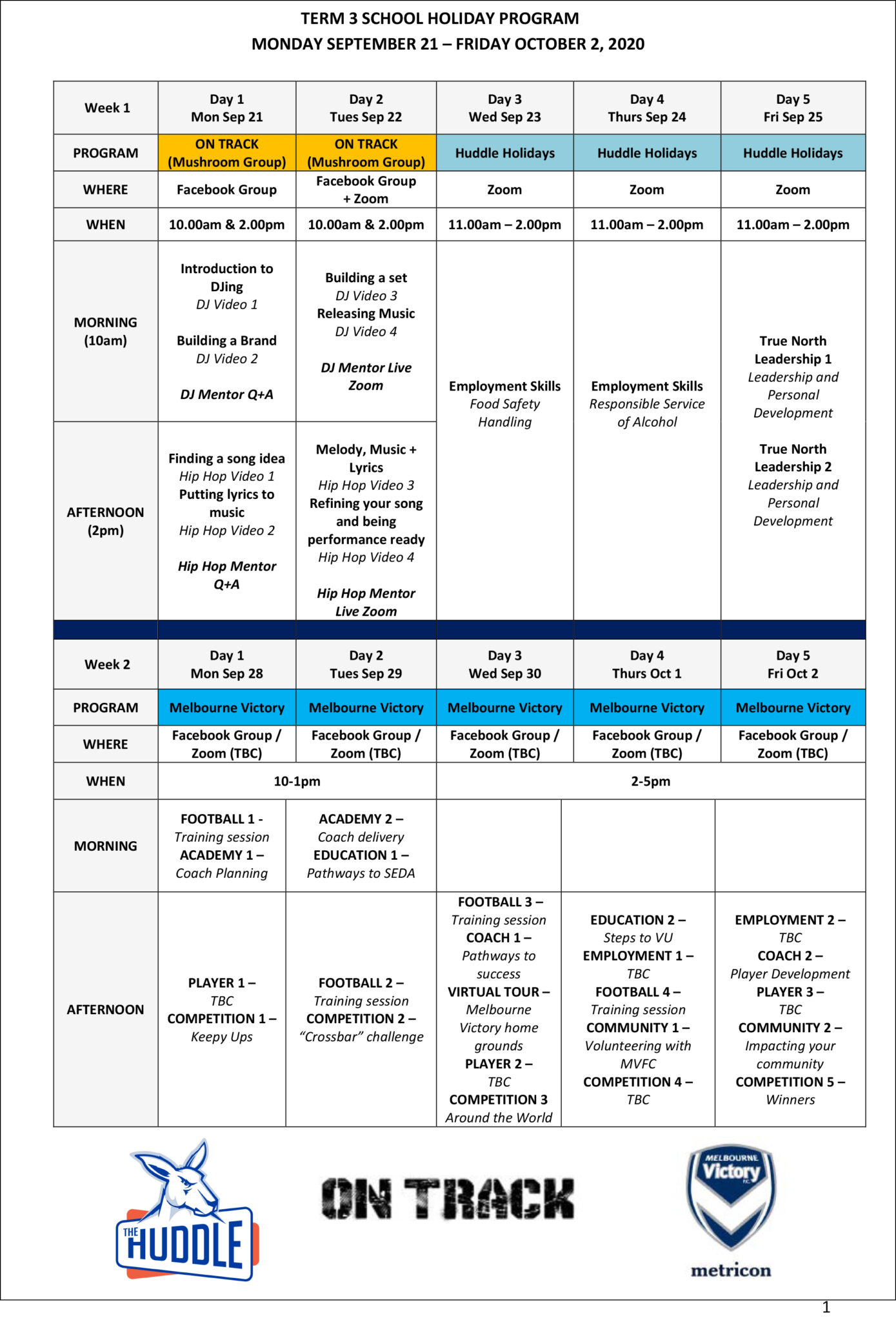 TERM 3 SCHOOL HOLIDAY PROGRAM | Copperfield College